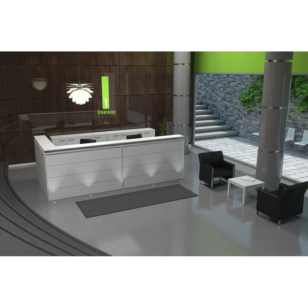 L Shaped Reception Facade - Stylish & Easy to Install