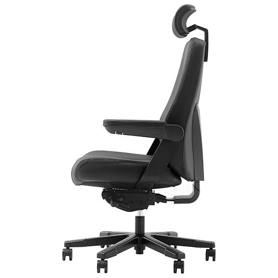 Corsa Executive Multi Shift Chair - Black Leather Comfort