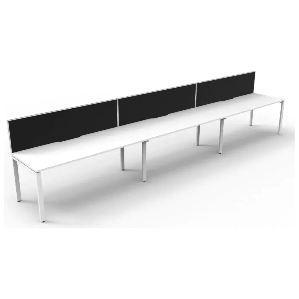 Deluxe Rapid Infinity 3 Person Workstation with Screen